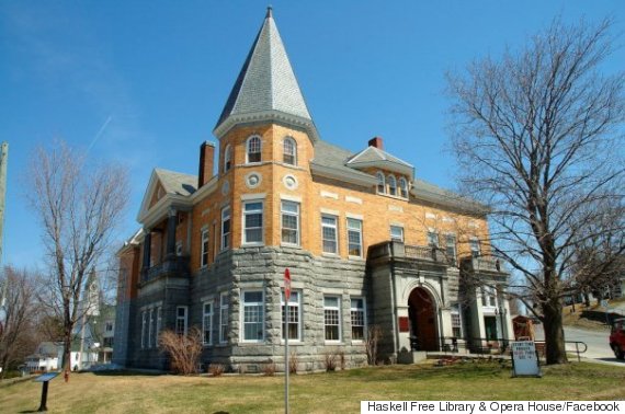 Haskell Free Library And Opera House Straddles The Canada-U.S. Border