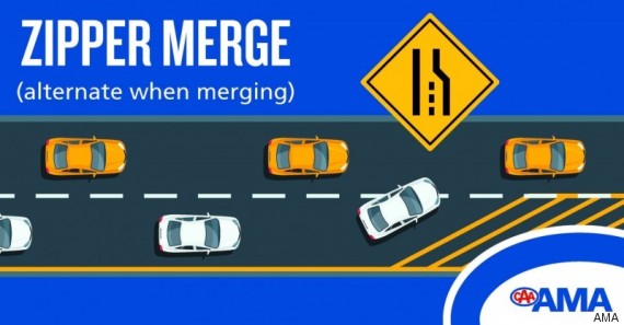 How To Merge: Zipper Merge Is Best Way To Cut Down On Bottleneck ...