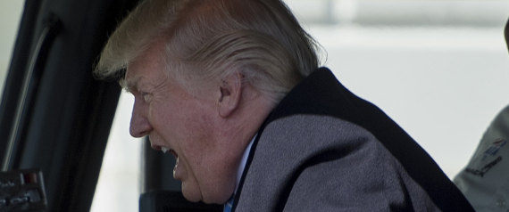 A Photo of Trump behind the Wheel – Driving a Truck – strikes a ...