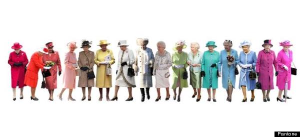 A Pantone Colour Guide To Queen Elizabeth's Style (PHOTOS)