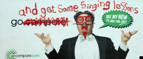 New GoCompare Adverts Being Defaced By Public... Or Are They?