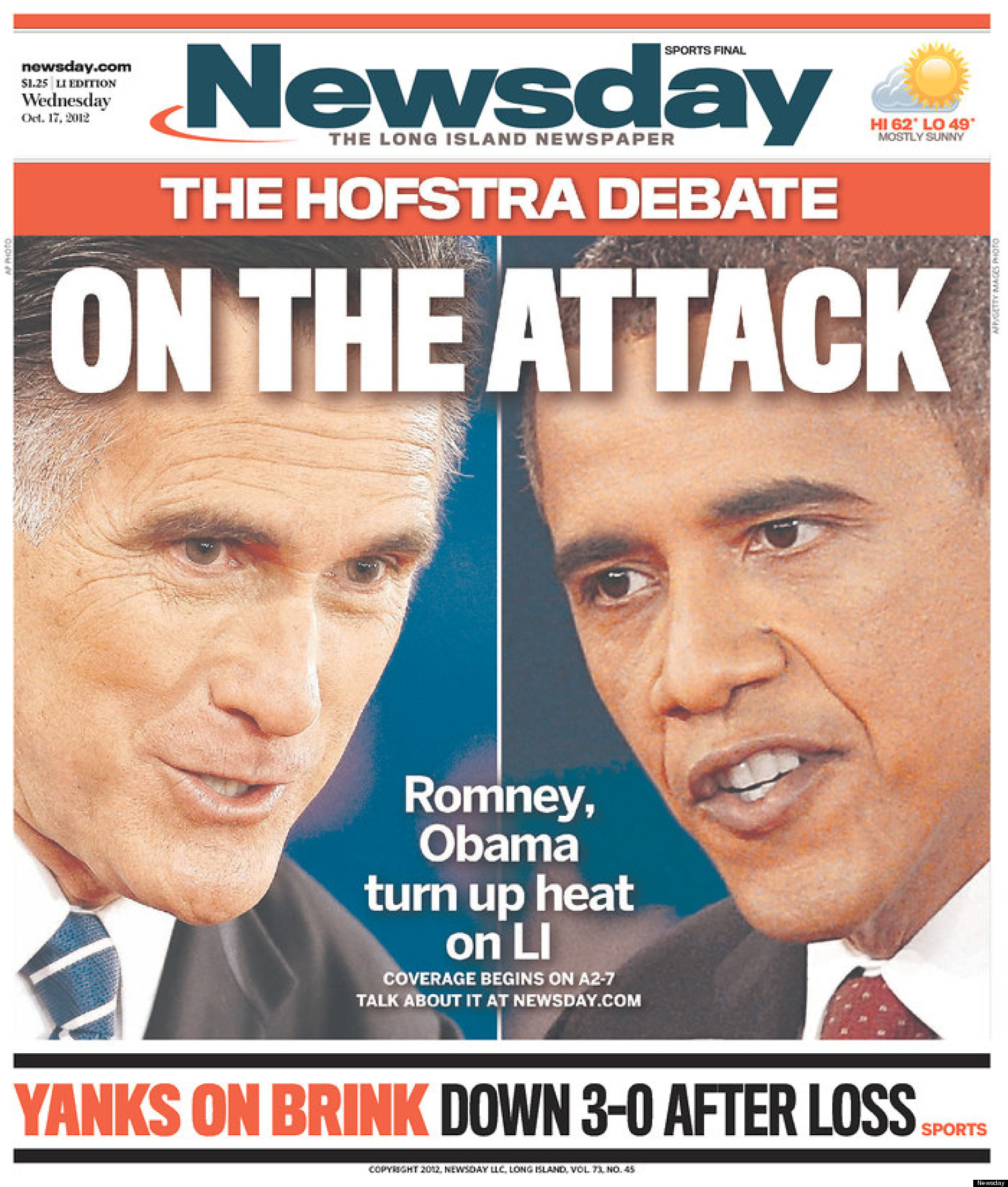 How Newspapers Covered Second Presidential Debate Between Obama, Romney ...