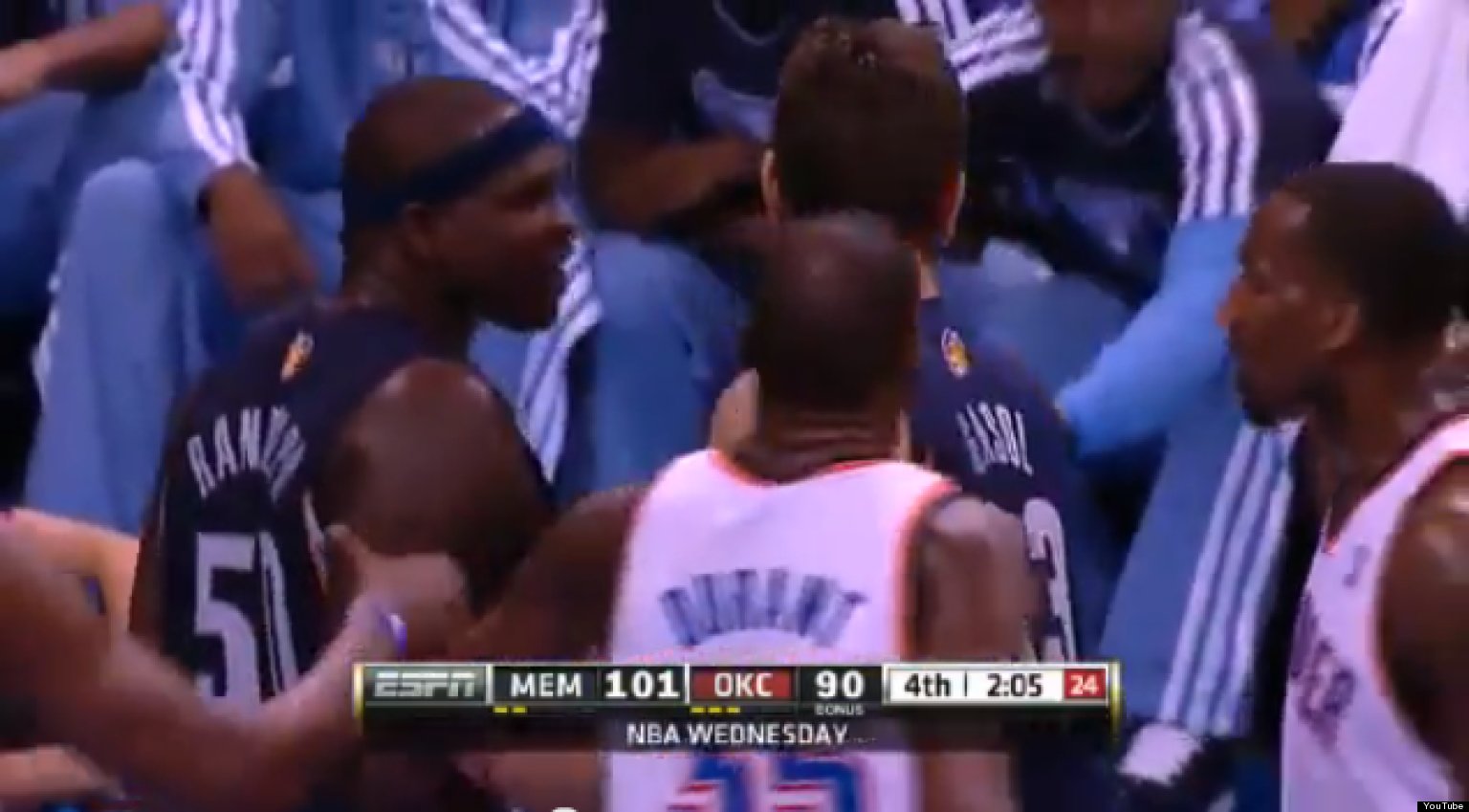 Zach Randolph Kendrick Perkins Fight Incident Reportedly