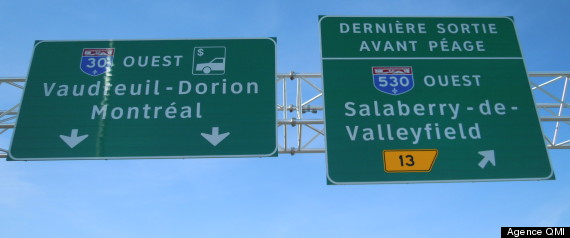 Le dernier tronçon de l'autoroute 30, dans le sud-ouest du Québec, va ...