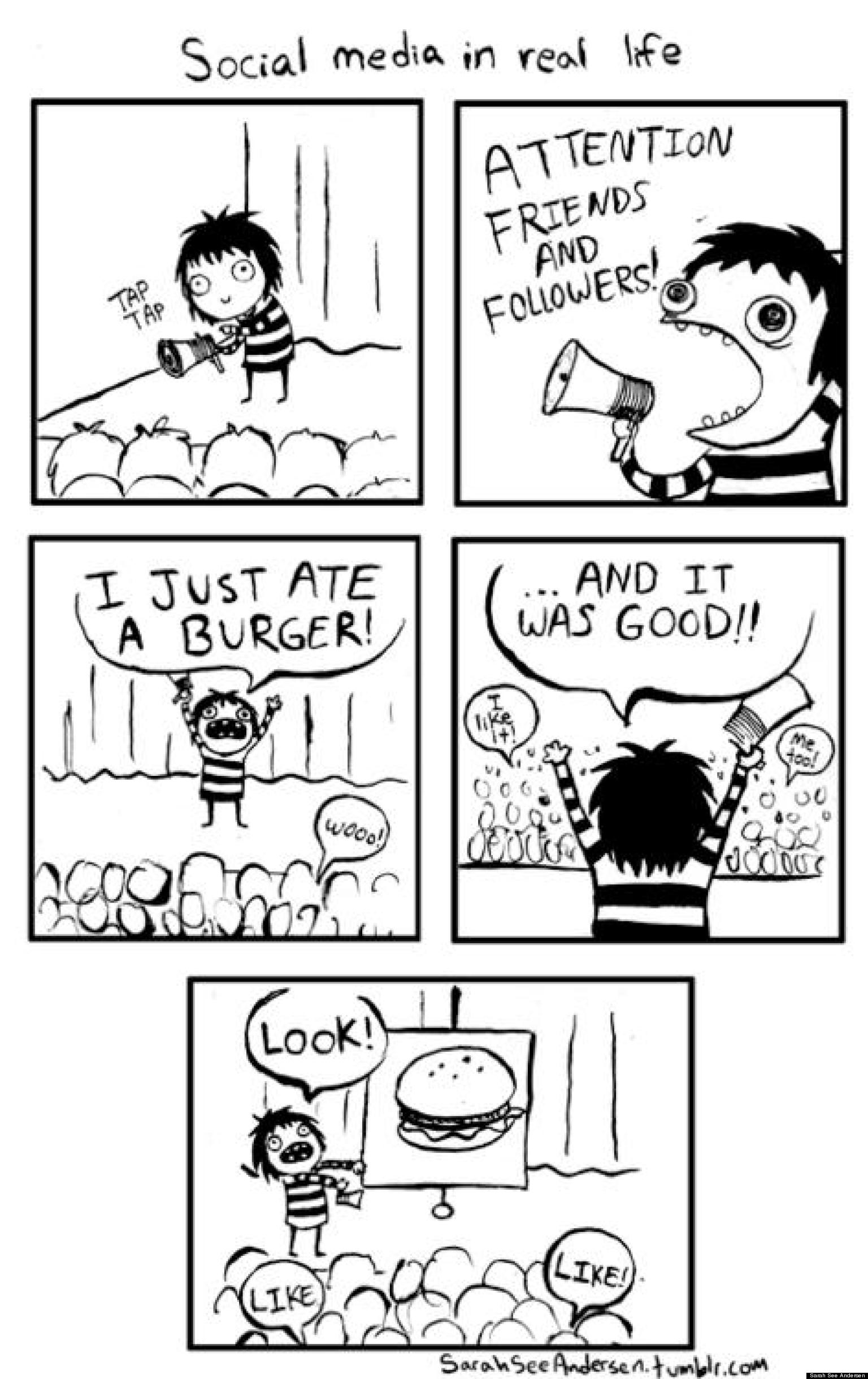 Social Media In Real Life (COMIC) | HuffPost