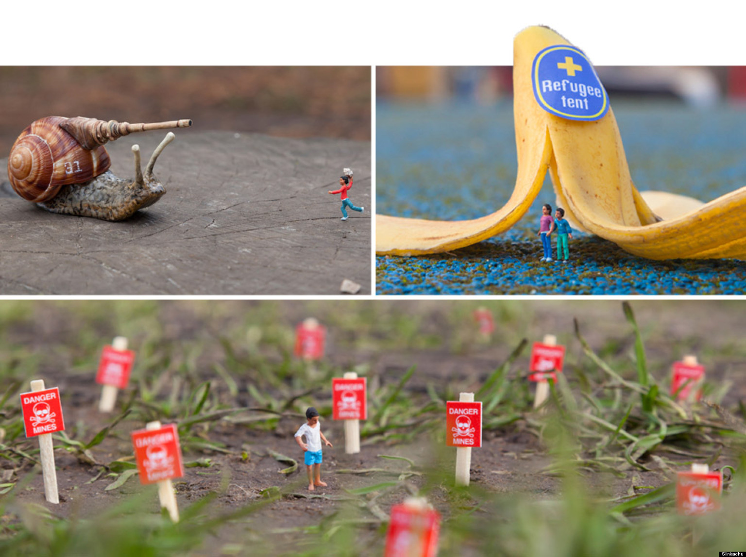 Street Artist Slinkachu Creates Surreal Scenes Of Conflict For War ...